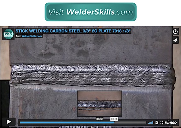 Stick Welding Carbon Steel 3/8" plate 2g