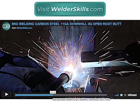 MIG Welding 11ga Downhill Open Root Settings