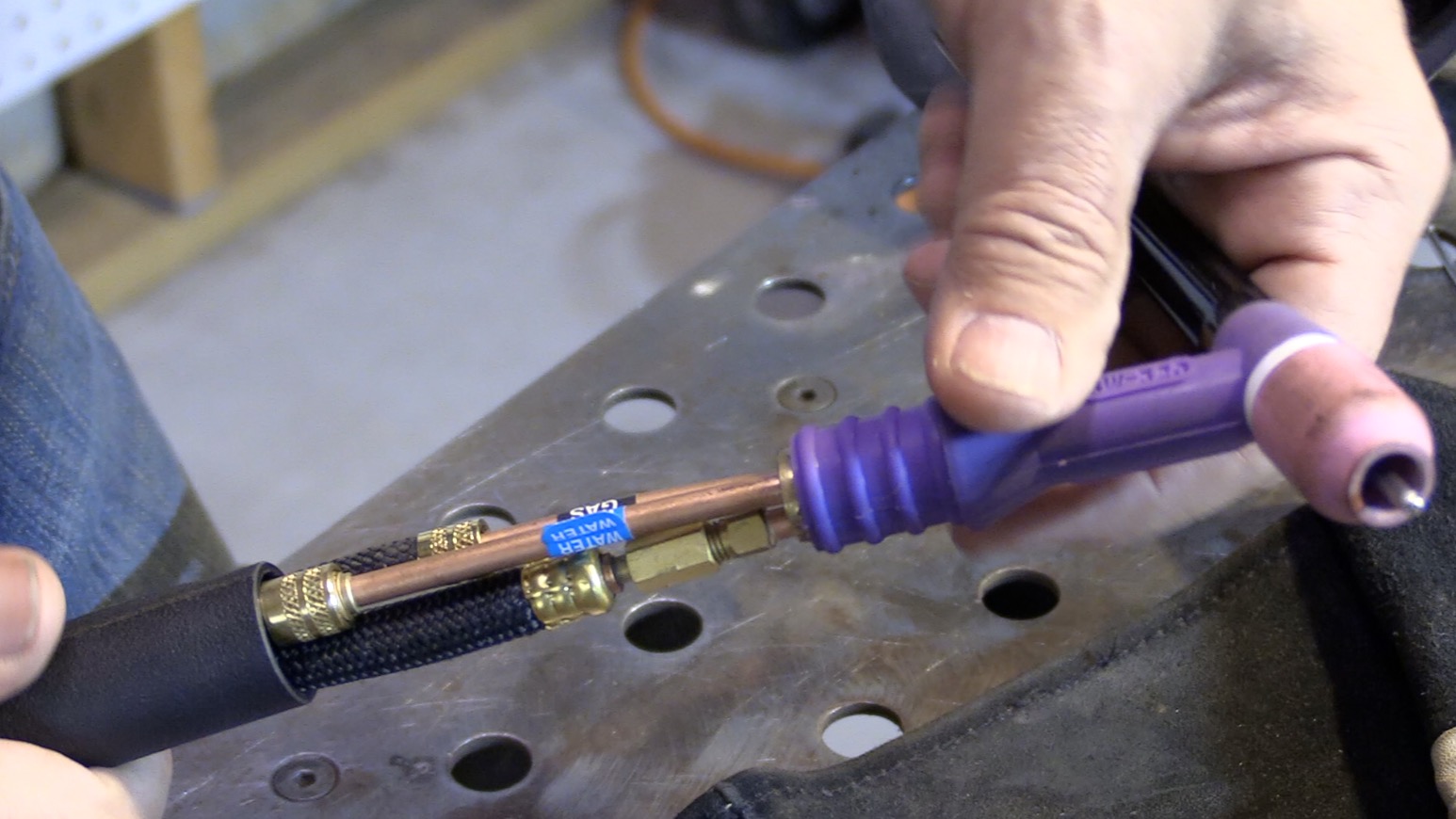 Weldtec Water Cooler. SW320 torch, on a Dynasty 280