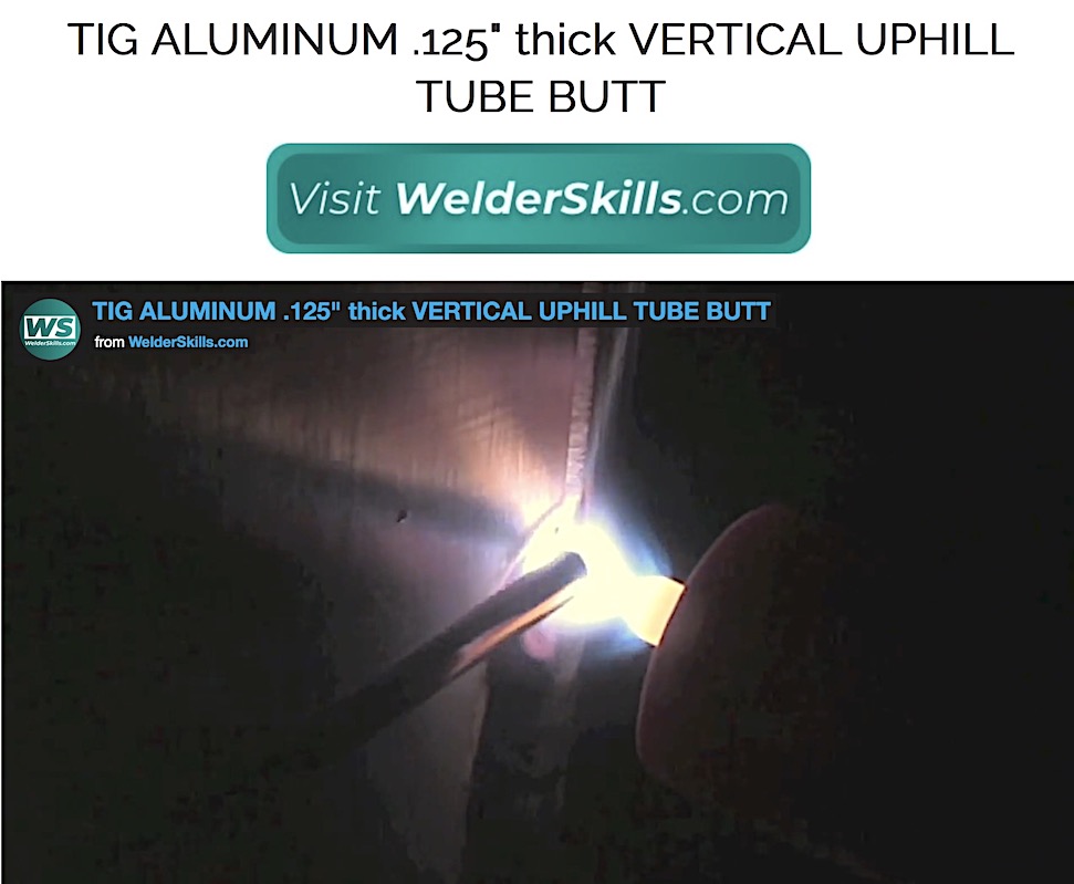 Tig Welding Aluminum 11ga 3g butt weld settings