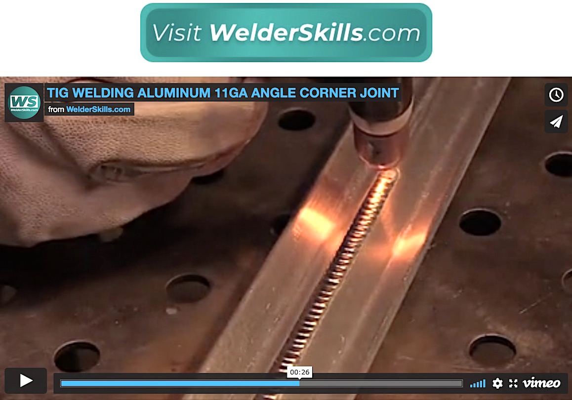 Tig Welding Aluminum 11ga outside Corner joint settings