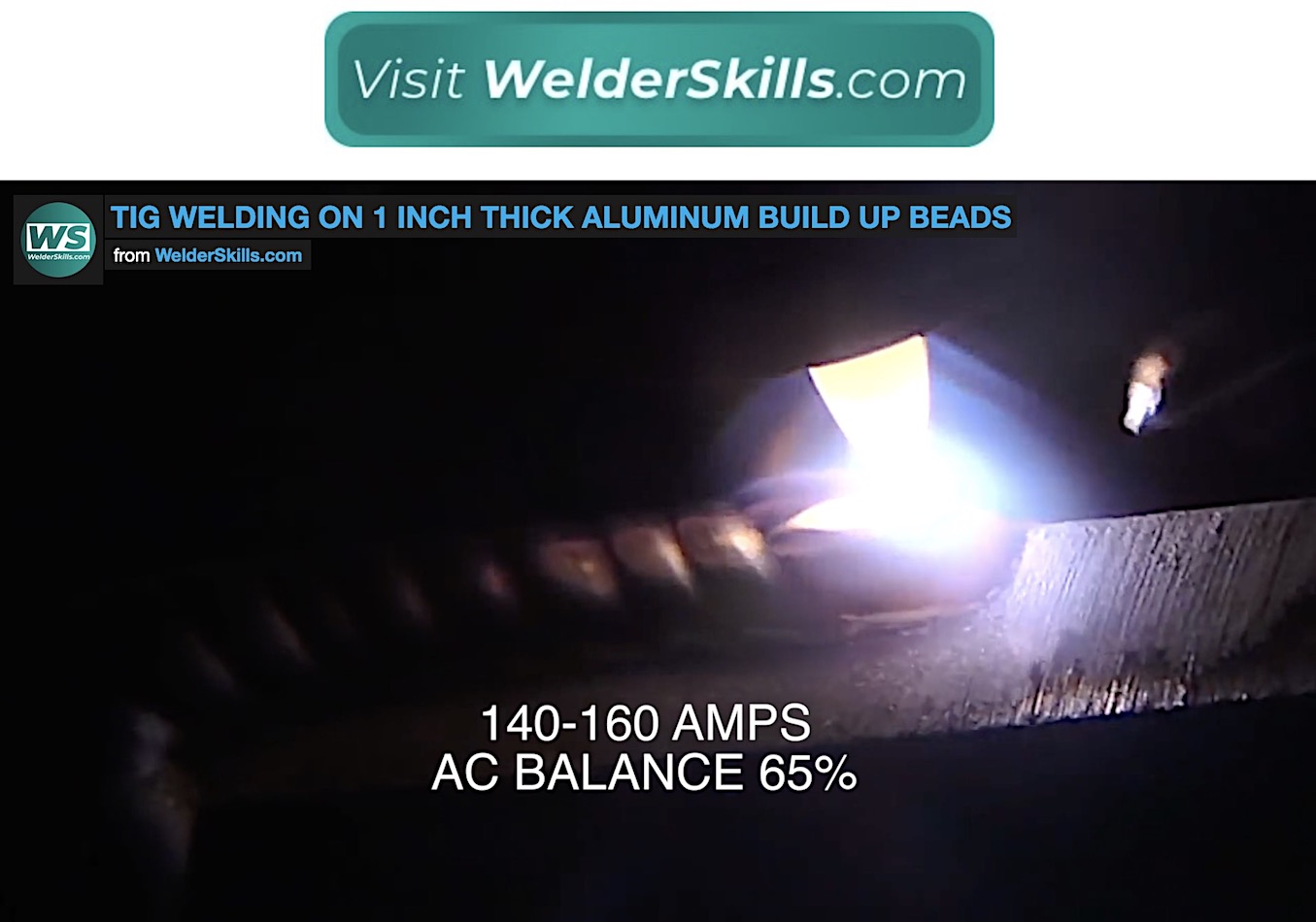 Tig Welding Thick Aluminum Buildup Beads Settings