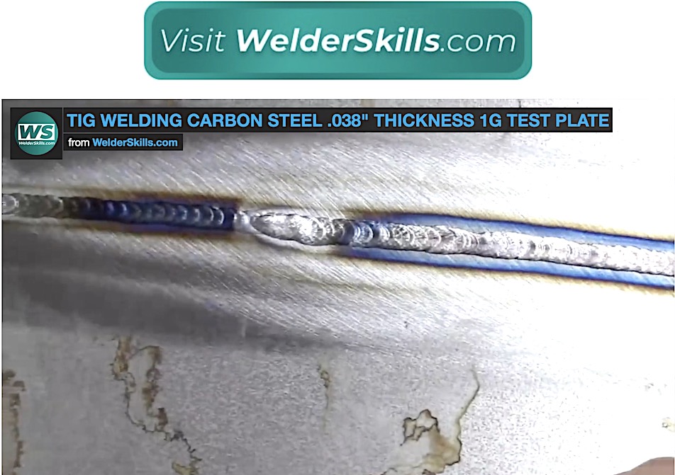 Tig Welding Carbon Steel .038" thickness 1G test plate settings