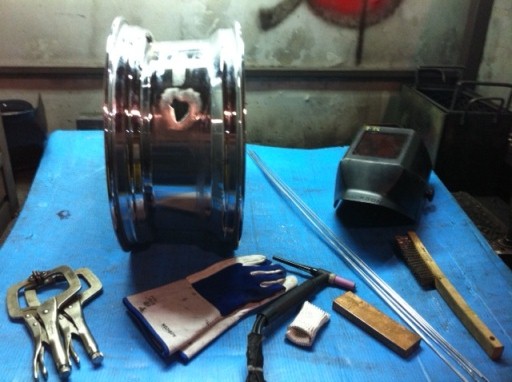 Aluminum Wheel Repair by Welding