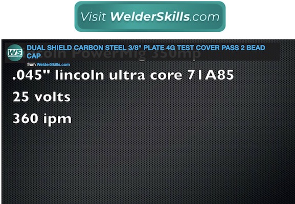 Dual Shield Flux Core carbon steel 3/8" 4g overhead plate Root pass